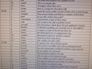 » Learning vocabulary