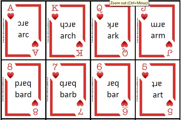 » ar playing cards